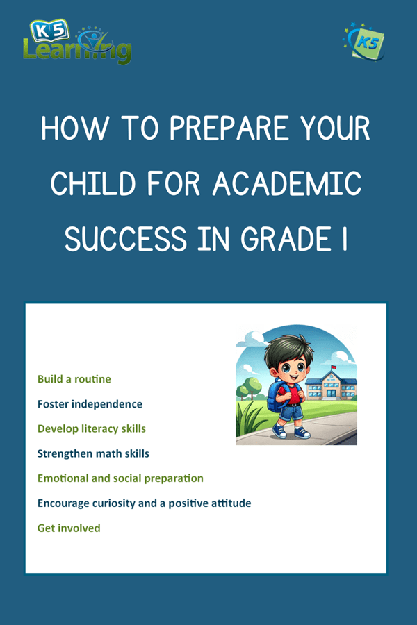 How to Prepare your Child for Academic Success in Grade 1 | K5 Learning