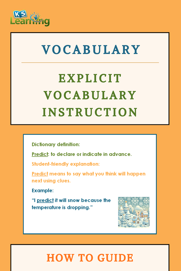 A Practical Guide to Explicit Vocabulary Instruction | K5 Learning