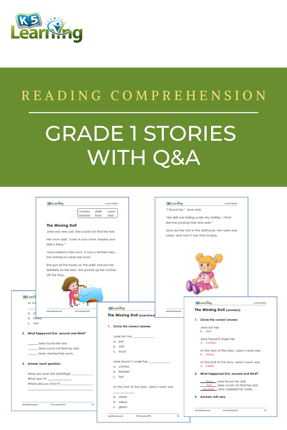 K5 Learning Publishes New Reading Comprehension Workbooks For Grade 1