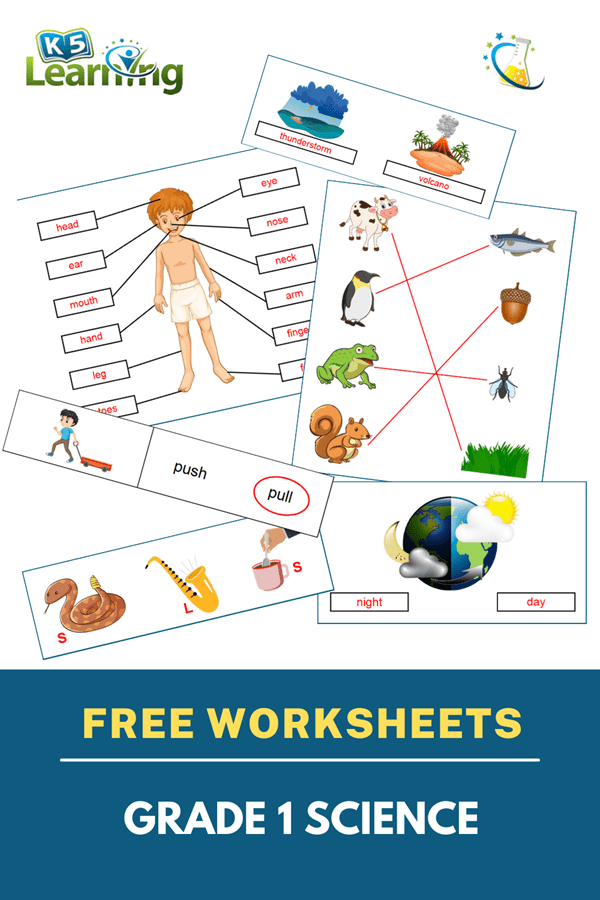 Science Worksheets For Grade 1 Students K5 Learning