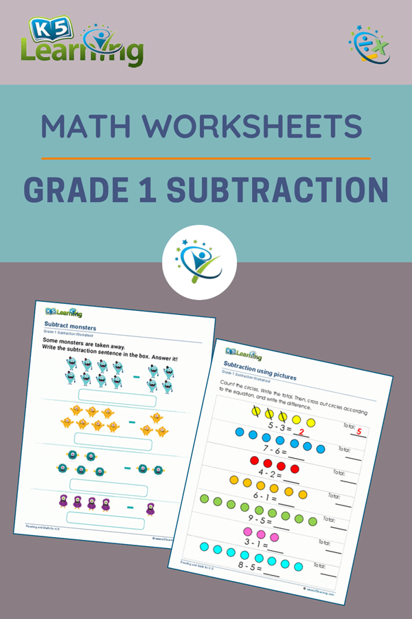 Grade 1 Subtraction Practice Worksheets | K5 Learning