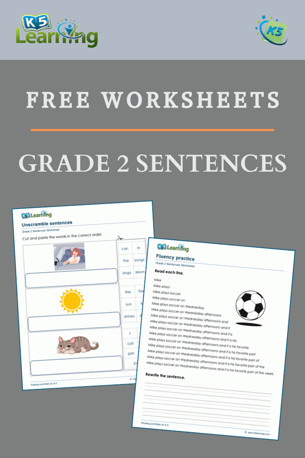 Grade 2 Reading Sentences Practice | K5 Learning