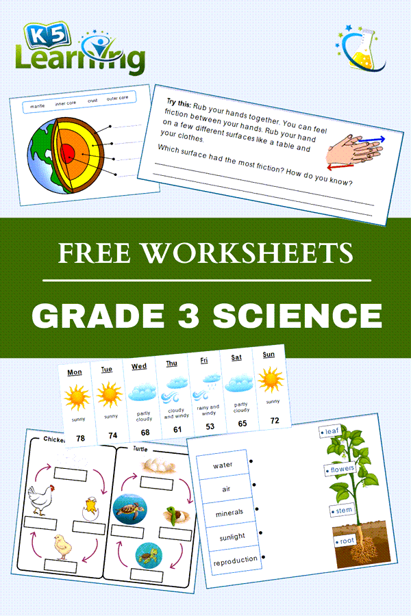 Grade 1 Science Worksheets K5 Learning Science Worksheets K5 Learning 