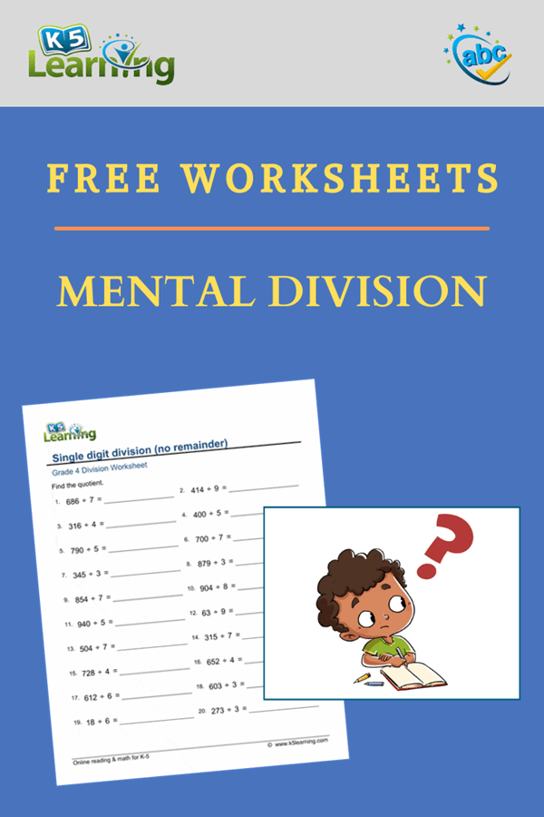 Tips for Mental Division Strategies | K5 Learning