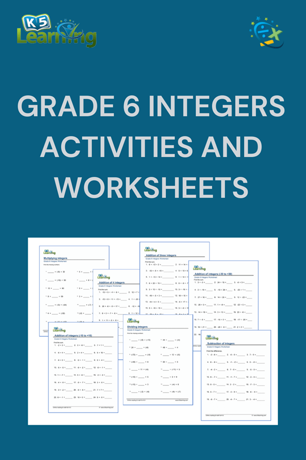 Integers Practice for Grade 6 Students | K5 Learning