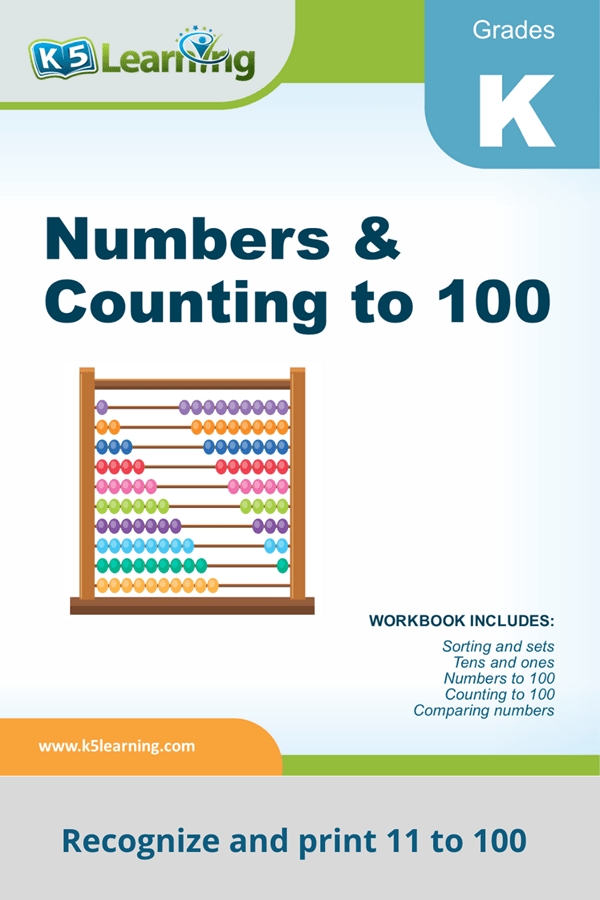K5 Learning sells counting to 100 math workbook for kindergarten | K5 ...