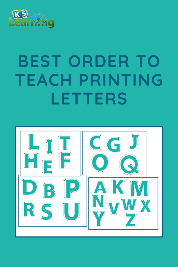 Best Order to Teach Printing Letters for Kindergarten Success | K5 Learning