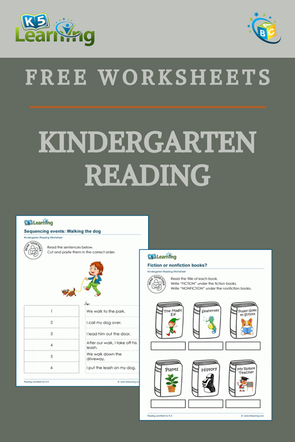 Reading Comprehension Practice for Kindergarten Students | K5 Learning
