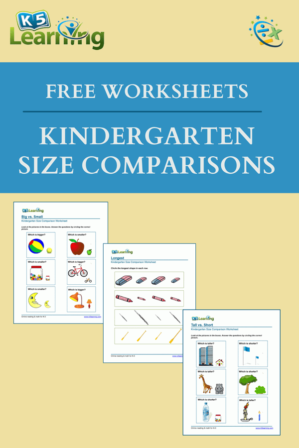 Kindergarten Size Comparison Worksheets K5 Learning kindergarten-size-comparison-worksheets-k5-learning