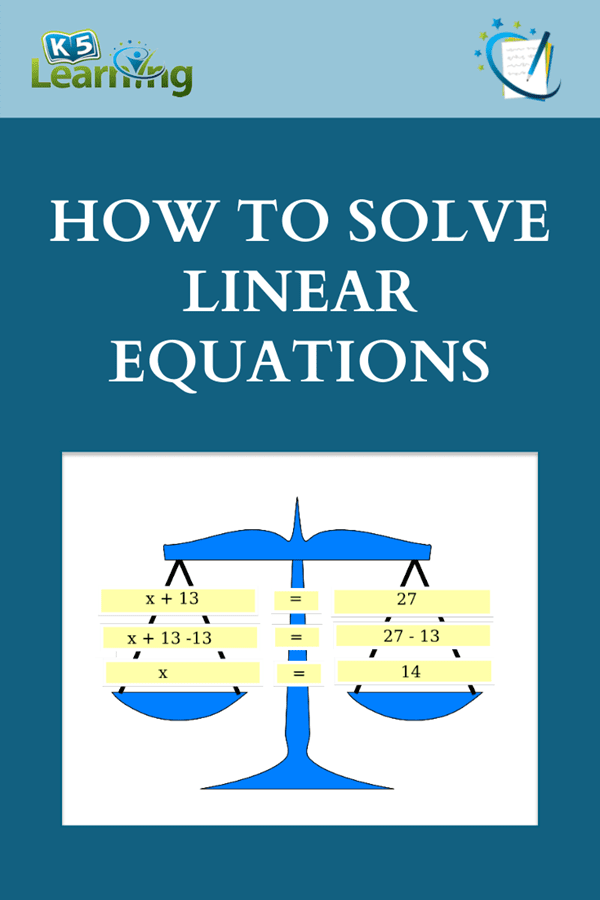 Solving Linear Equations | K5 Learning