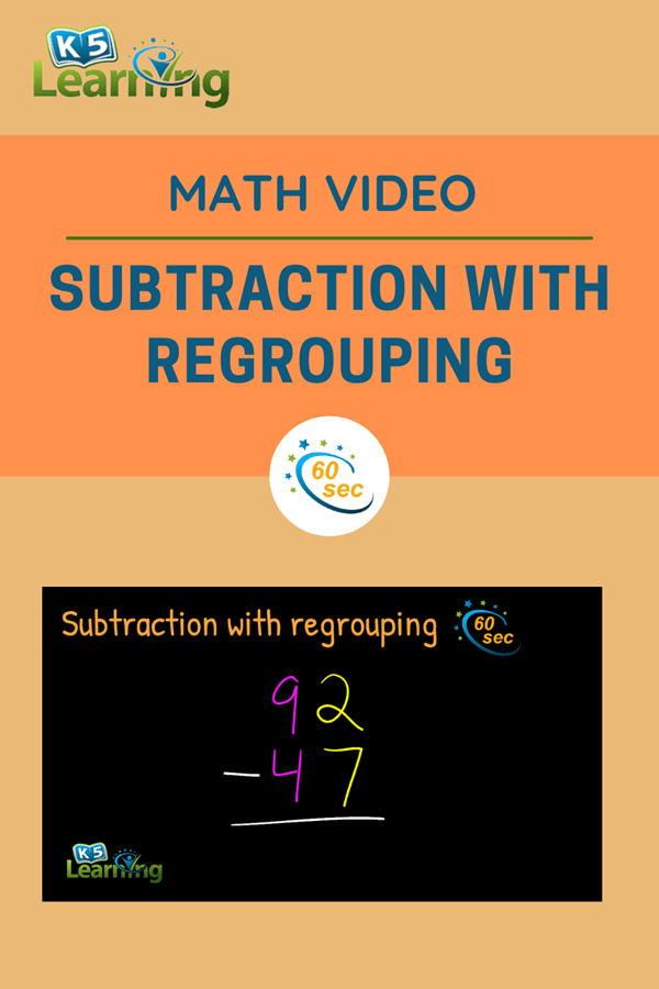 Two-digit Subtraction with Regrouping | K5 Learning