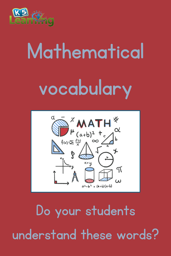 Mathematical Vocabulary Students may Struggle with | K5 Learning