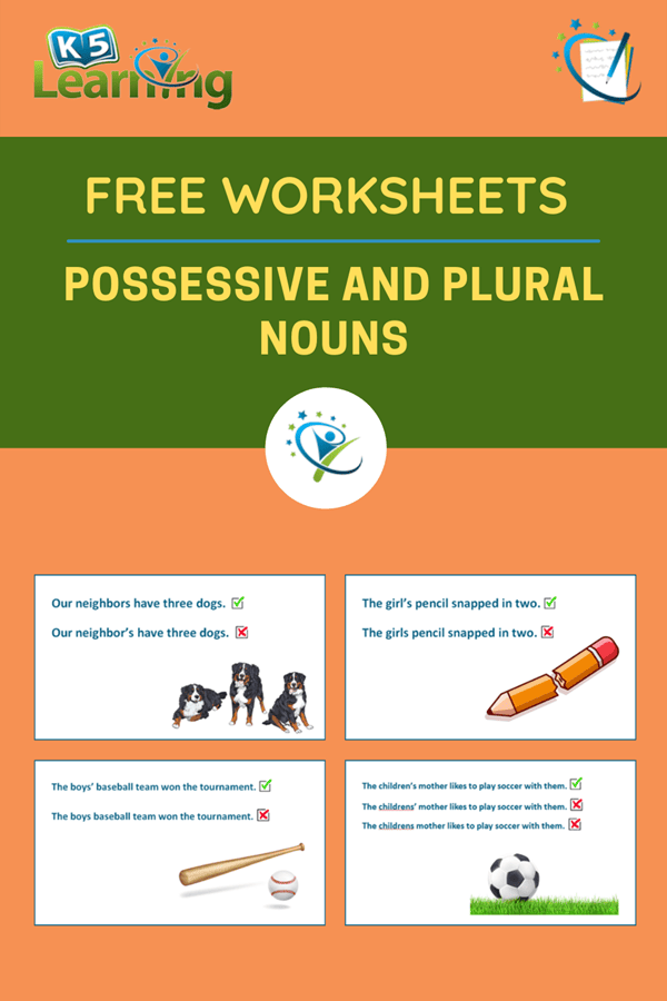 Confusing Possessive Words with Plural Words | K5 Learning