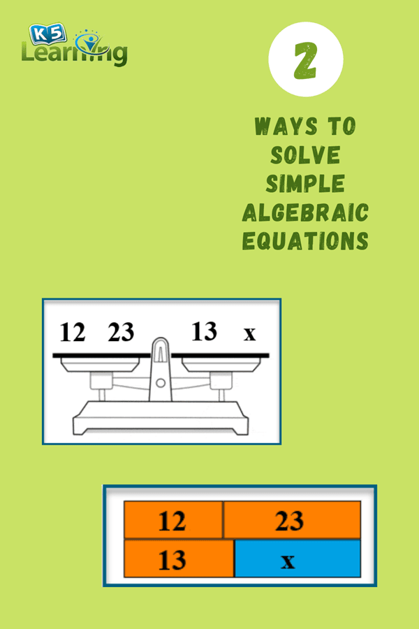 Two Ways to Solve Simple Algebra Questions | K5 Learning