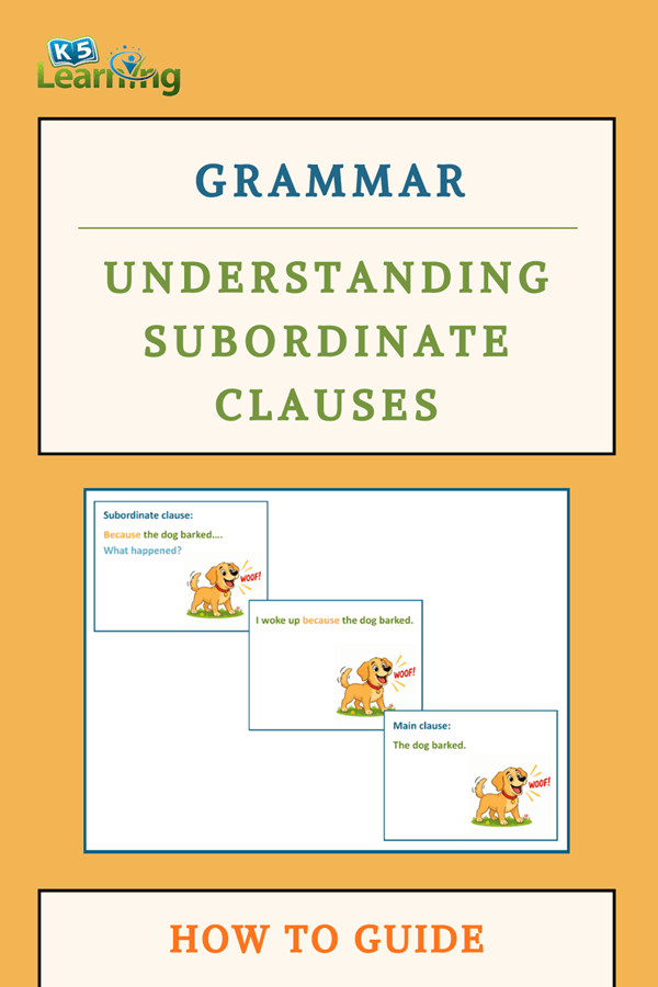 Understanding Subordinate Clauses | K5 Learning