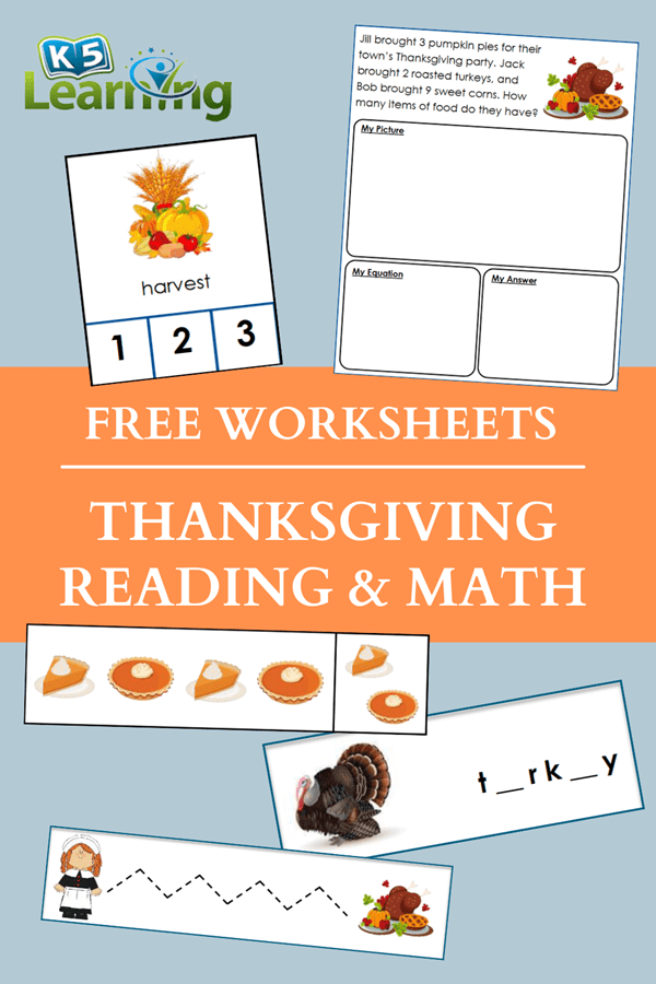 Thanksgiving worksheets bundle | K5 Learning