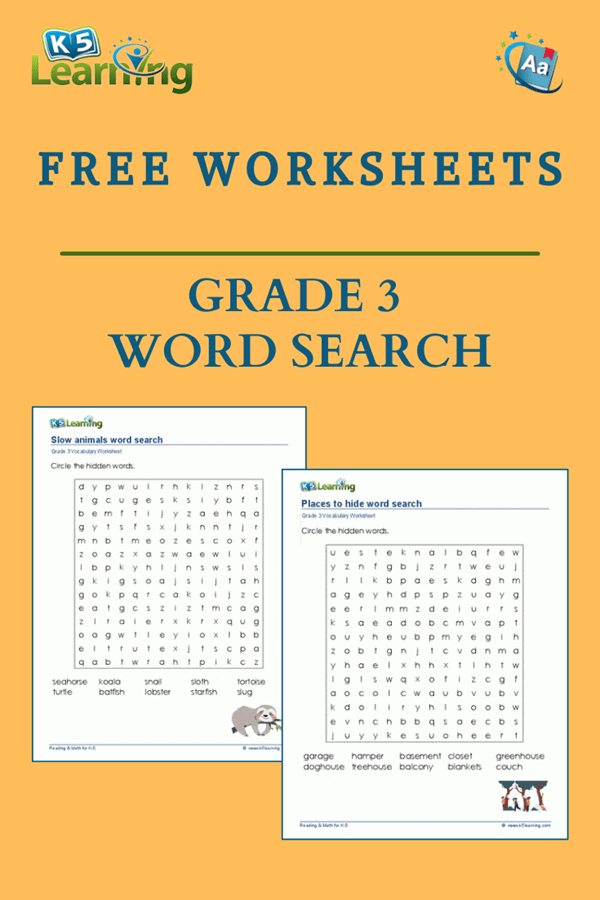 Grade 3 Word Search Free Printable Pdf - Word Search Maker