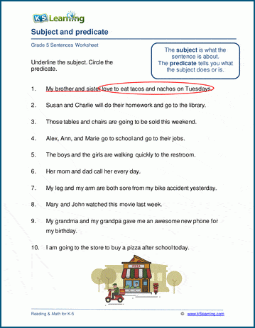 Grade 5 Grammar & Writing Worksheets | K5 Learning