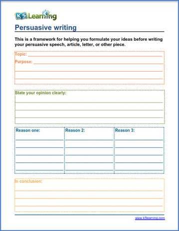 Persuasive writing tools | K5 Learning