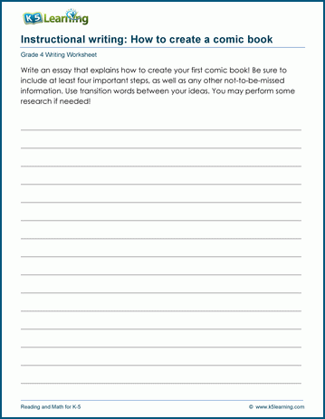 Writing prompt: How to create a comic book | K5 Learning